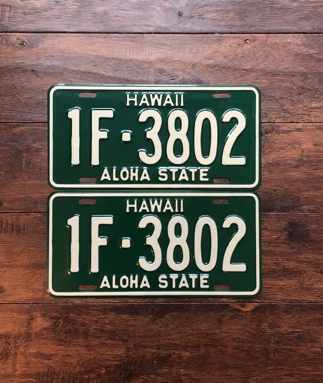 License Plate Pair Hawaii 1961 to 1968 Base, Vintage Hawaii License ...
