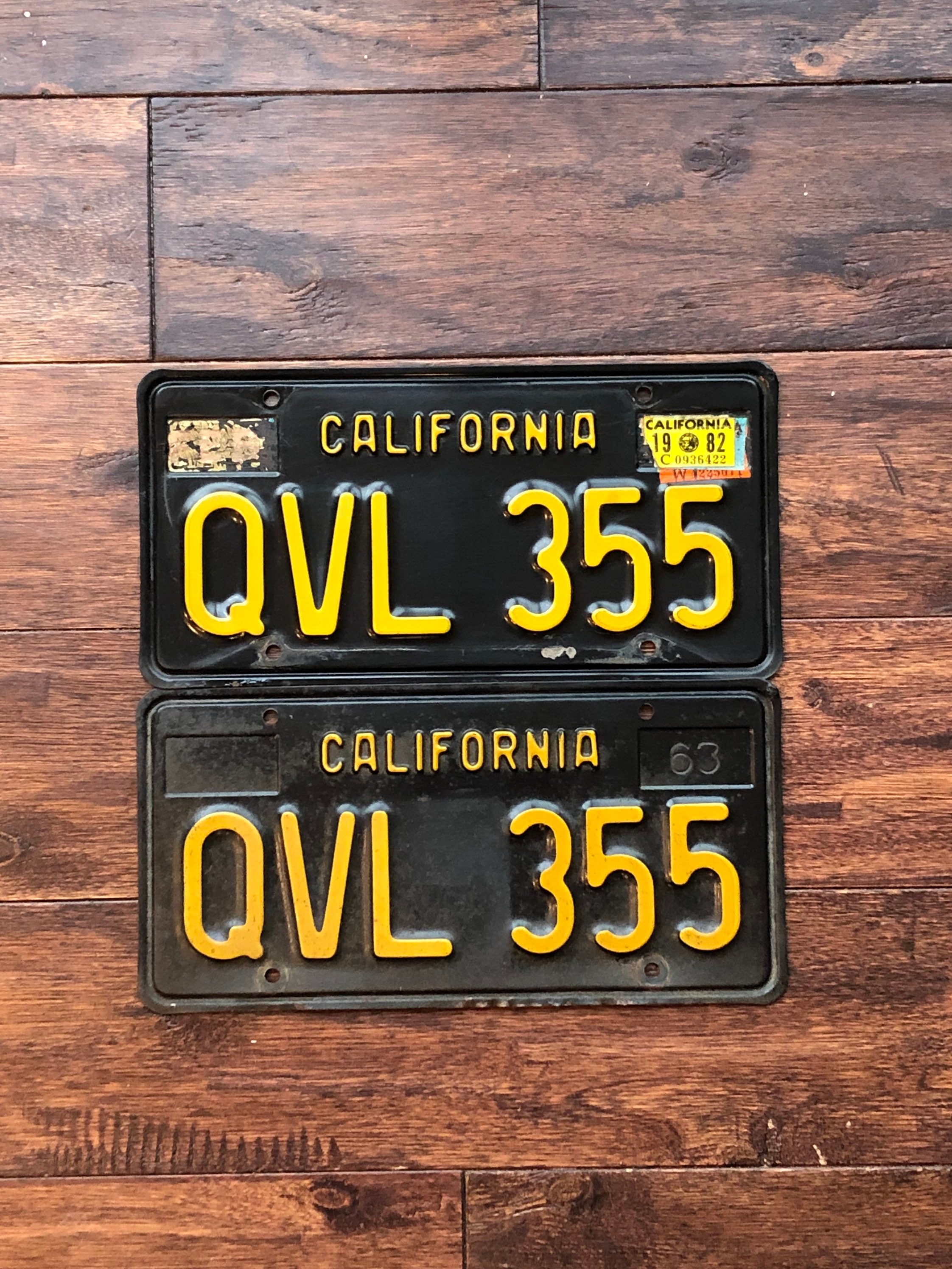 New Black California License Plates