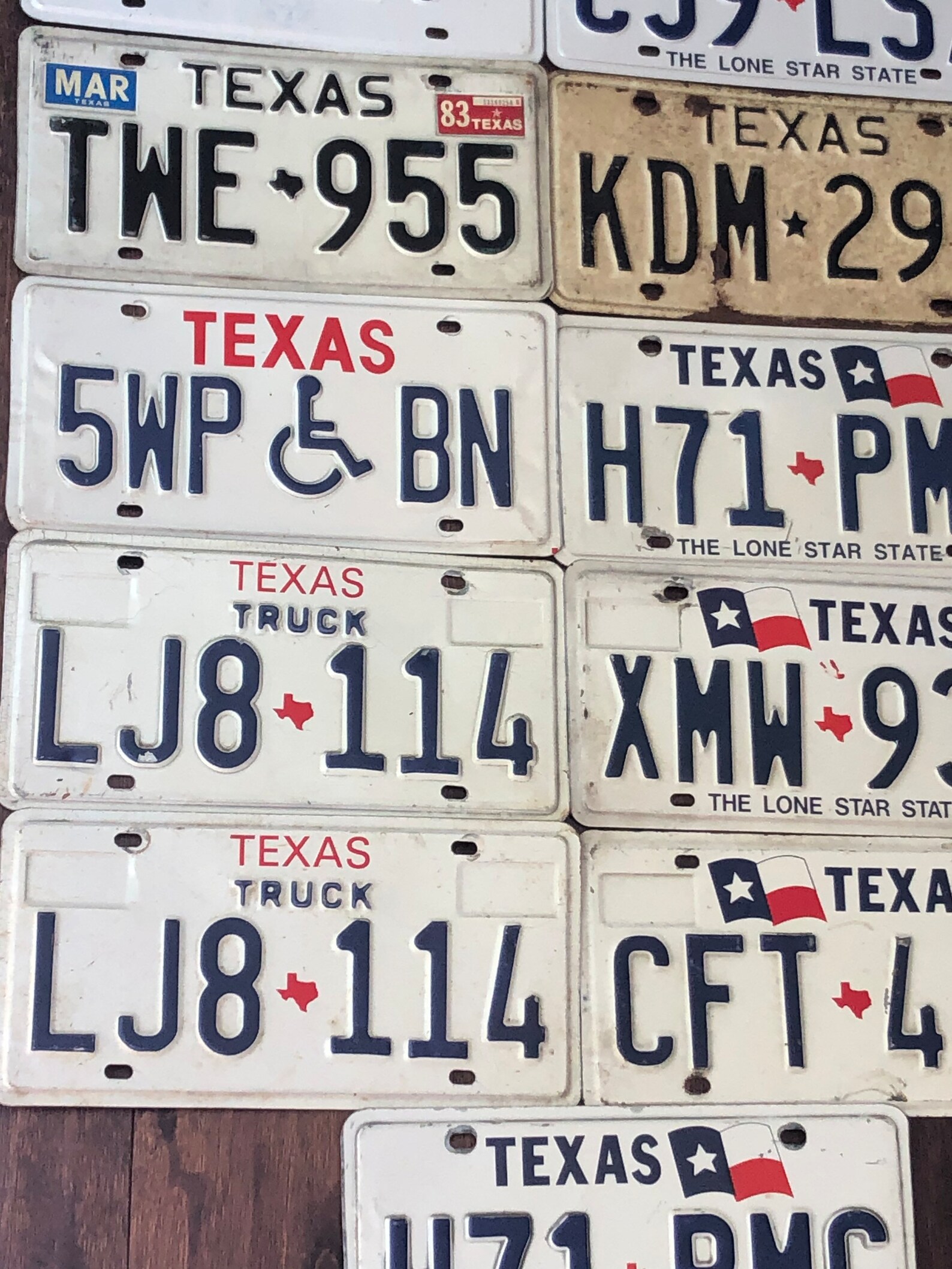 Texas License Plates Your Choice vintage Texas License Plates - Etsy