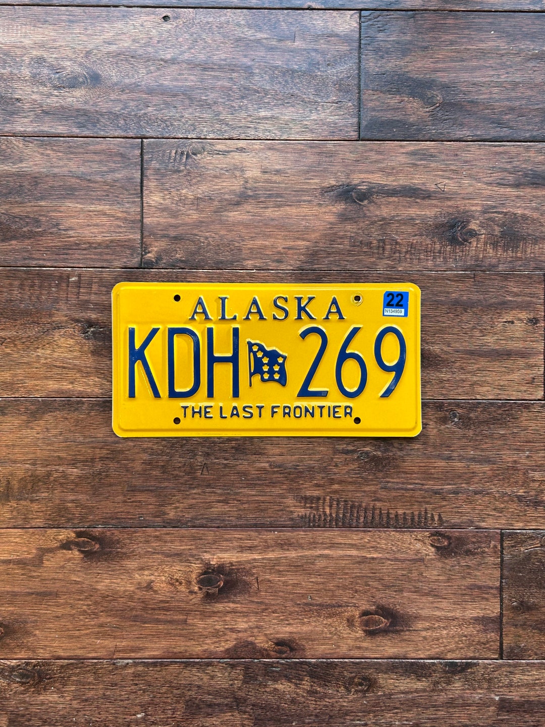 Alaska Last Frontier License Plate, License Plate Alaska, Alaska ...