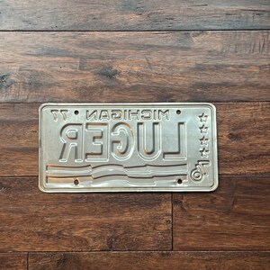 License Plate Michigan Vanity, Vintage Michigan License Plate Vanity ...