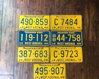 Almost Heaven WV West Virginia Custom License Plate - Etsy