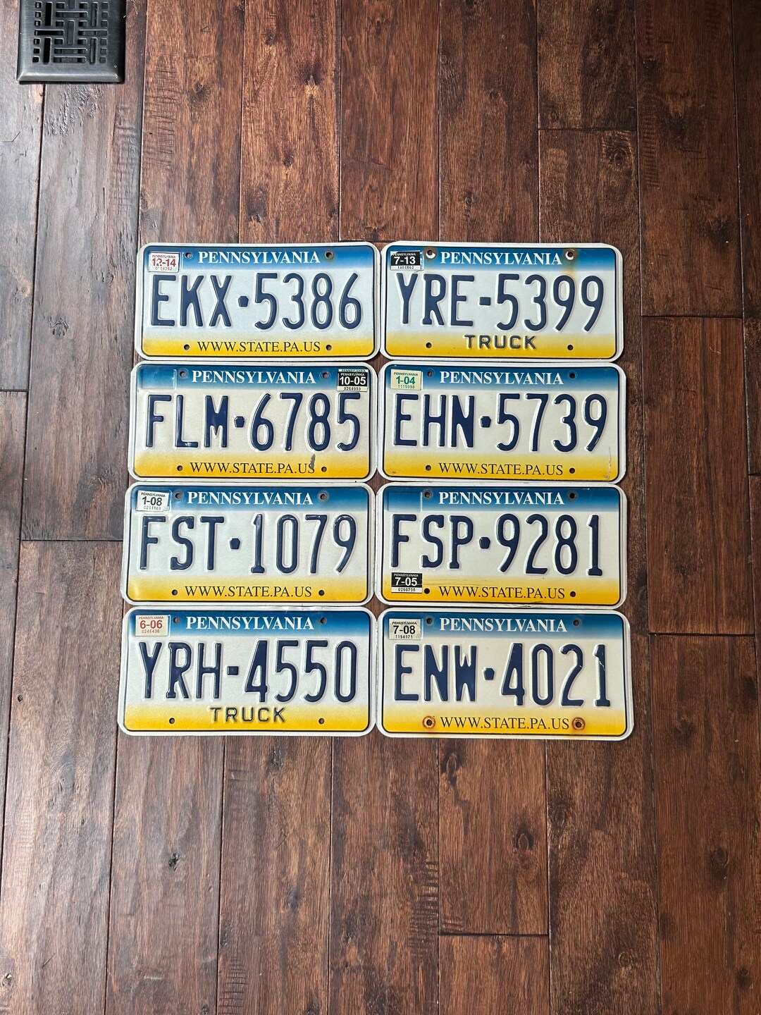 License Plate Choice Rusty Worn Out Pennsylvania, 2004 2005 2006 2008 ...