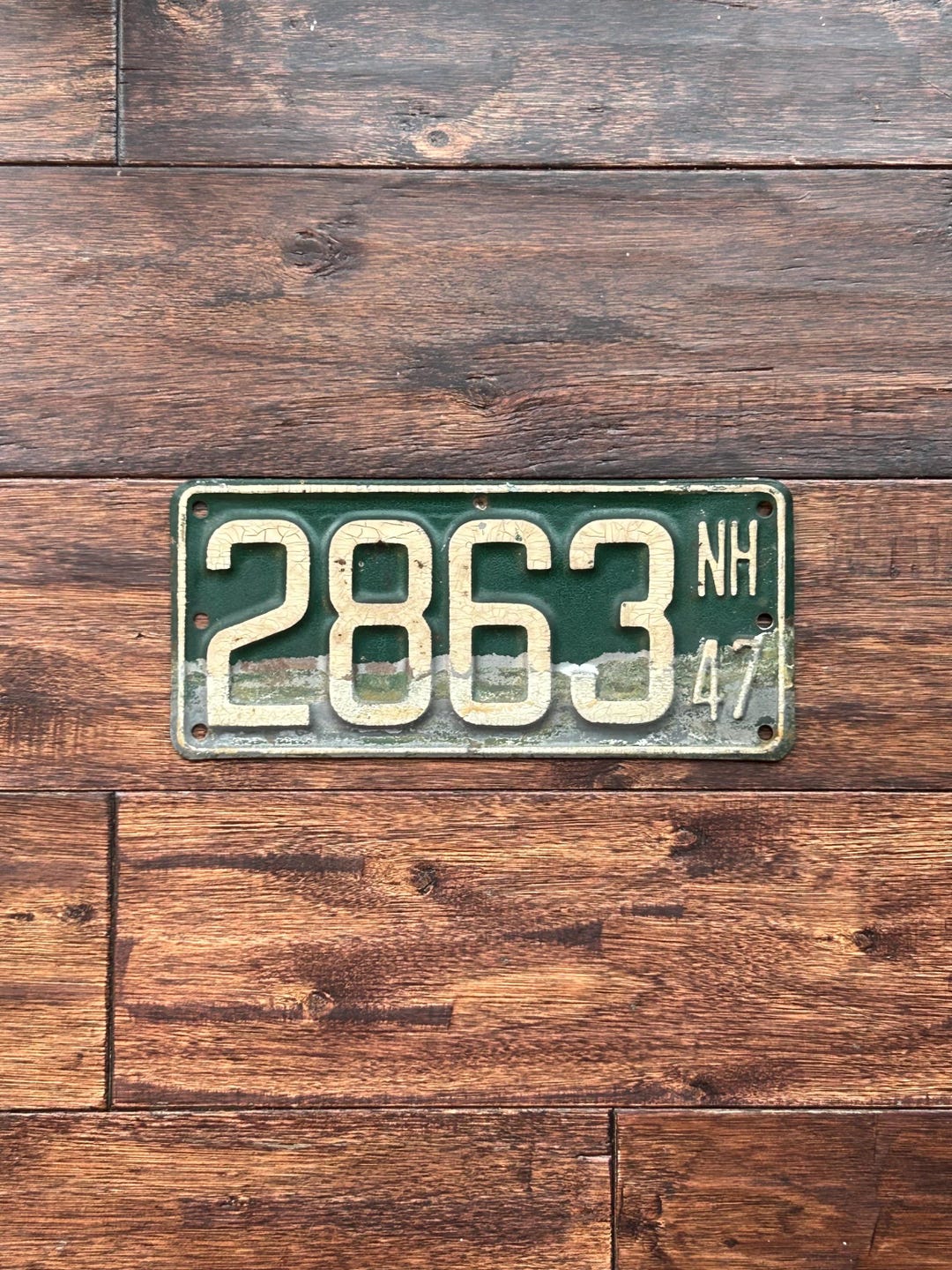 License Plate Boat New Hampshire 1947, Old Boat License Plate, New ...