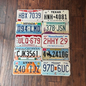 License Plates 10 Different States Collector Starter Pack , Lot of 10 ...