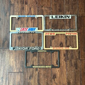 License Plate Dealership Frames, Lot of 5 Old Dealership Frames ...