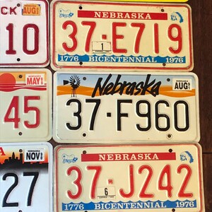 Nebraska License Plates Your Choice, Vintage Nebraska License Plates ...
