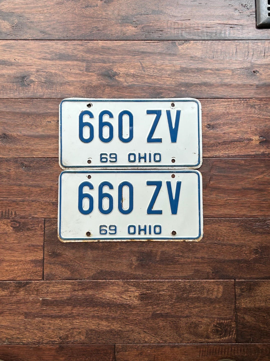 License Plate Pair Ohio 1969, Vintage License Plates, License Plate ...