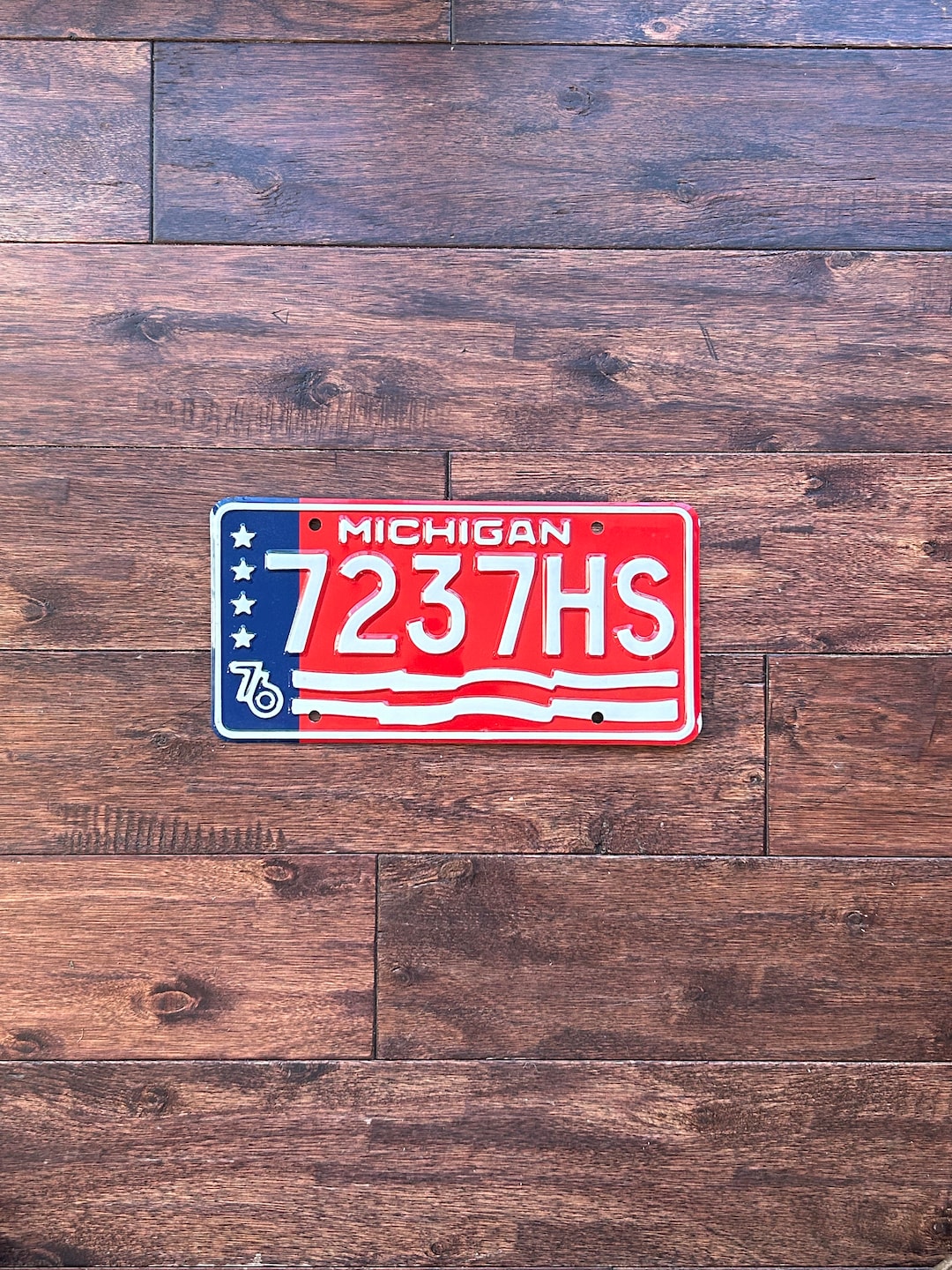 License Plate Michigan 1976 Bicentennial, 1976 Michigan License Plate ...