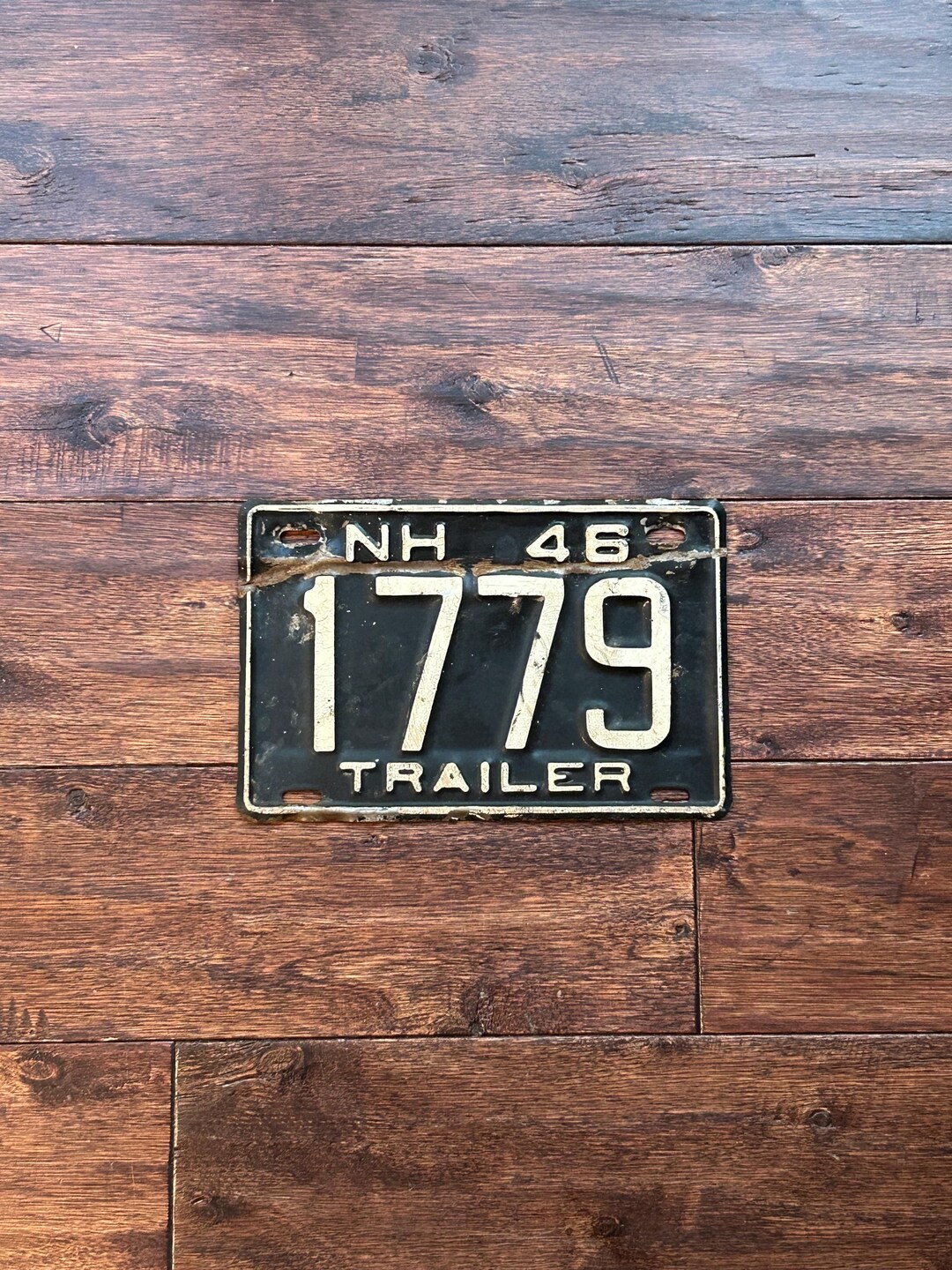 License Plate New Hampshire 1946, License Plate Trailer, New Hampshire ...