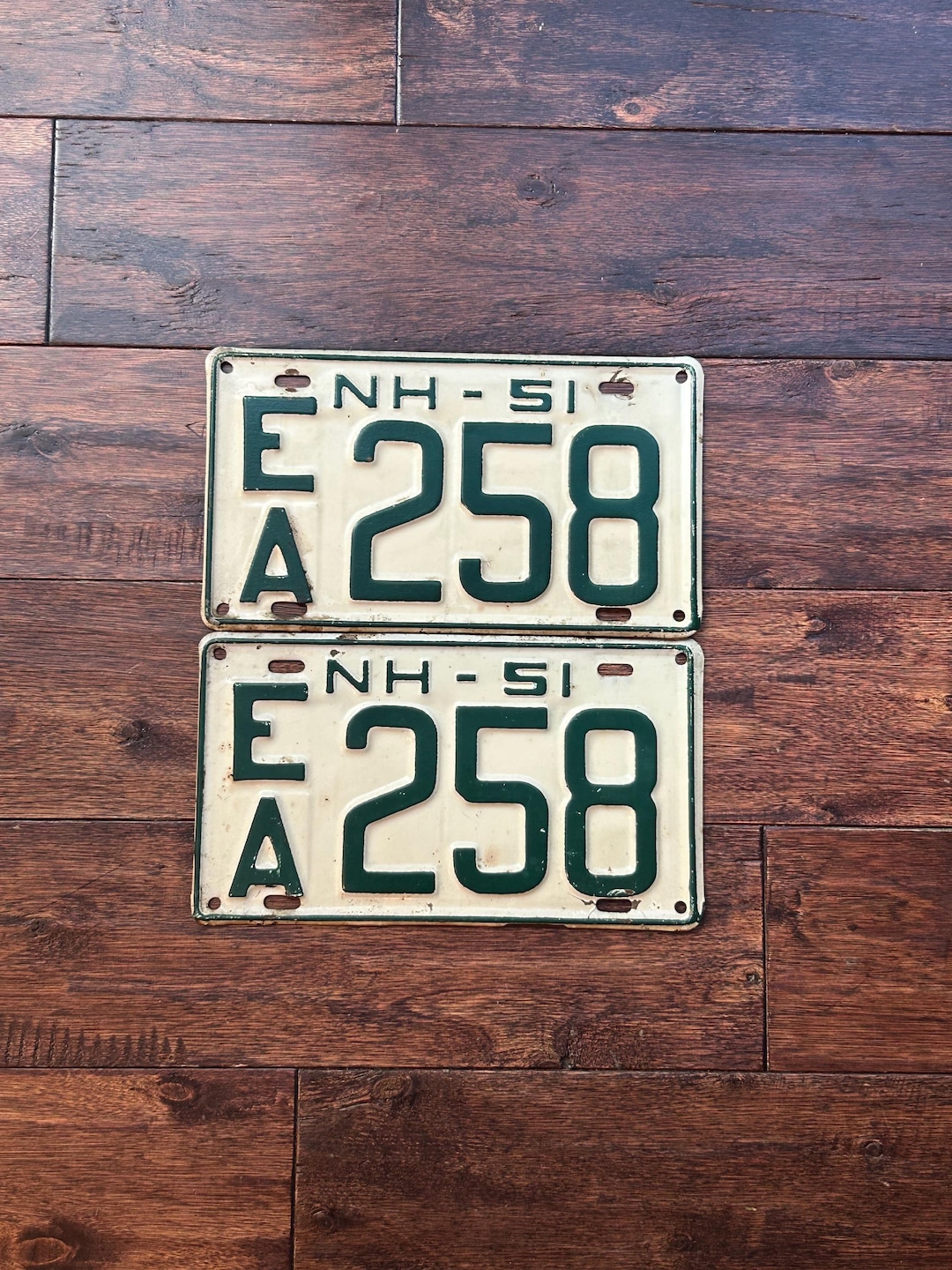 License Plate New Hampshire 1951 Pair, Old License Plates, New ...
