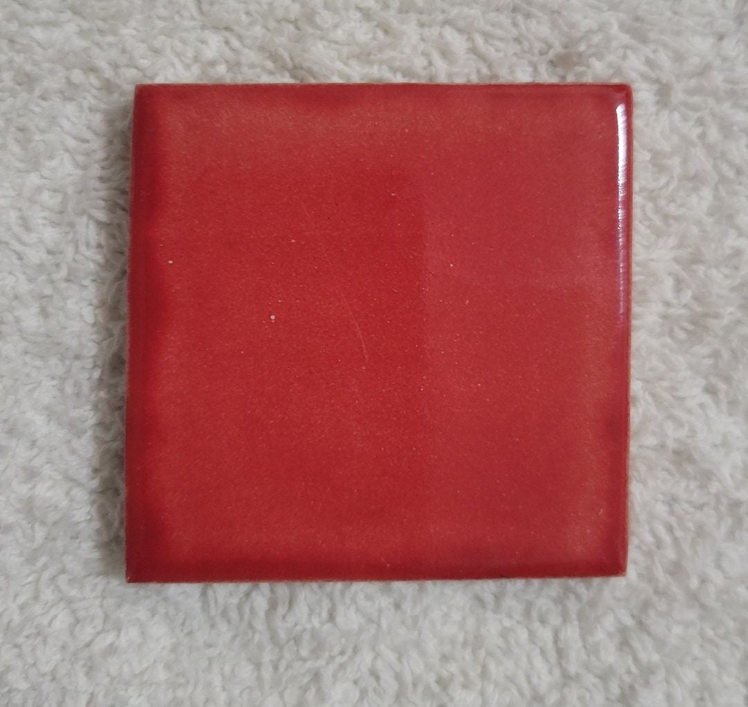 Glossy "ruby Red" Mexican Talavera Ceramic Tiles 2x2 - Etsy