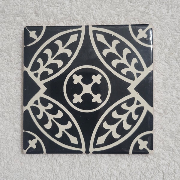 Mexican Tiles Black White - Etsy