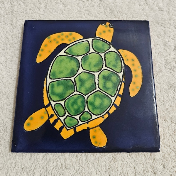 Turtle Mosaic Tile - Etsy