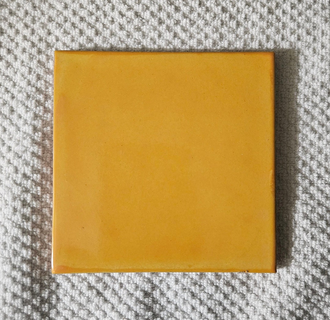Glossy Solid Washed Yellow Mexican Talavera Ceramic Tiles 4.25x4.25 - Etsy