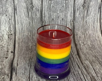 Rainbow Candle - Etsy