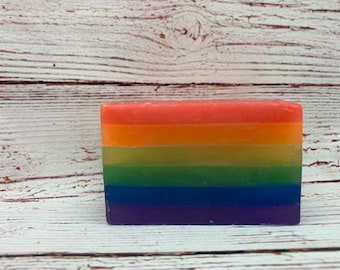 Pride Flag Soap Thrive With Pride Rainbow Soap Shea Butter Soap ...