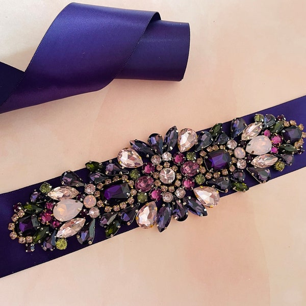 Plum Sash - Etsy