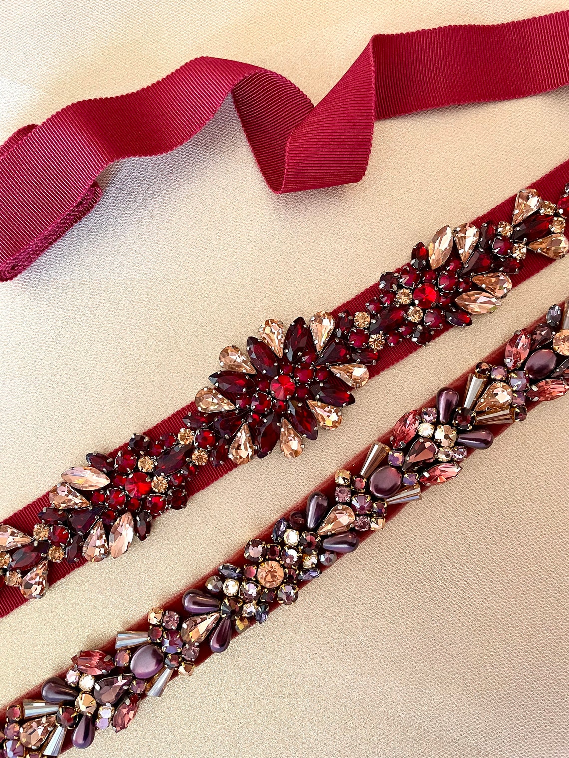 Garnet Rouge Red Wine Rosegold Blush Pink and Siam Chianti - Etsy