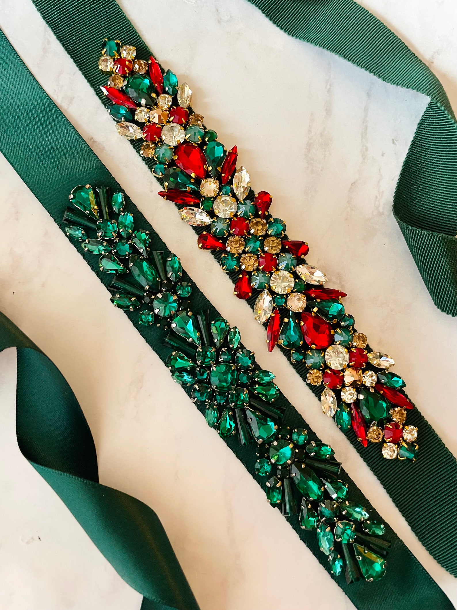 Dark Emerald Green, Hunter, Garnet Red, Topaz Gold, and Clear Crystal ...