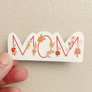 Mom Flower Sticker - Etsy