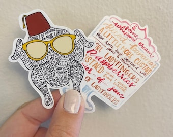 Yellow Frame Friends TV Show Sticker Monica Door Sticker - Etsy