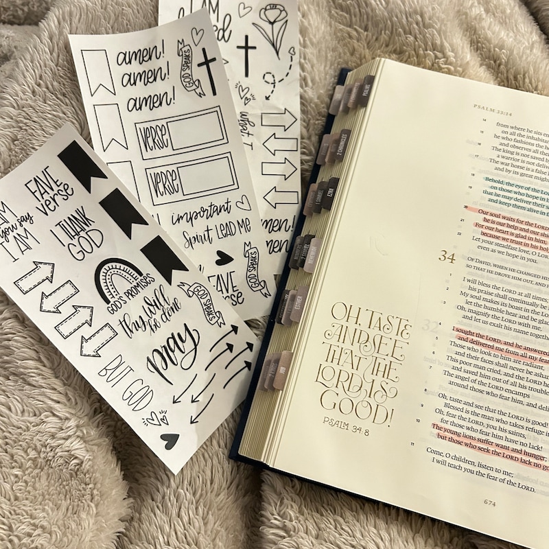 Bible Journal Stickers - Etsy
