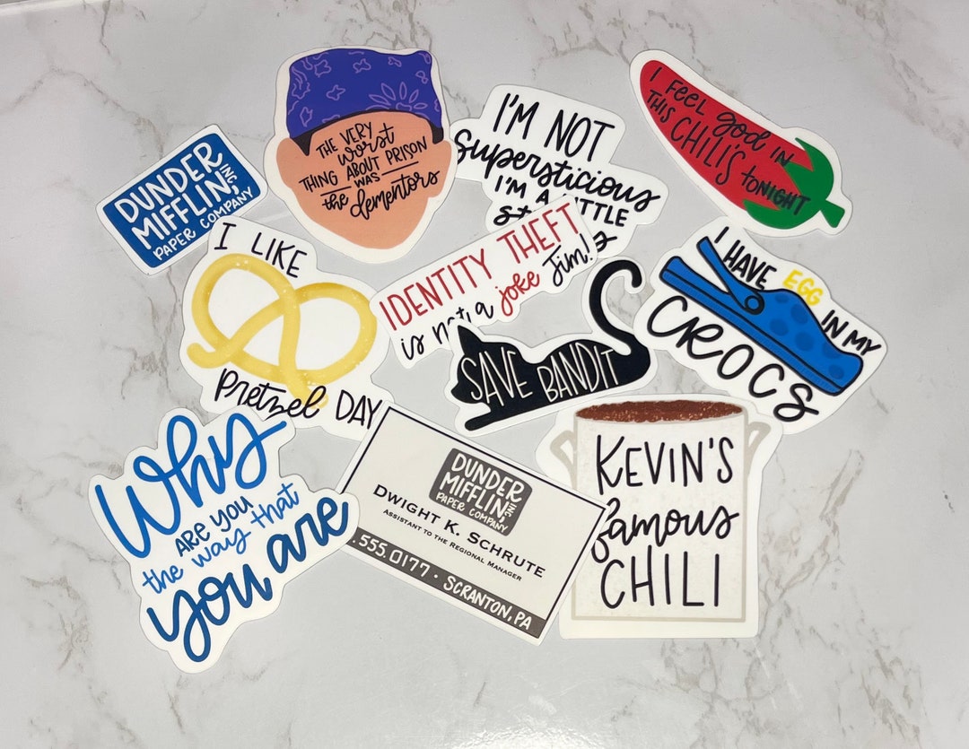 Office TV Show Sticker Set, Prison Mike Sticker, Worst Thing About ...