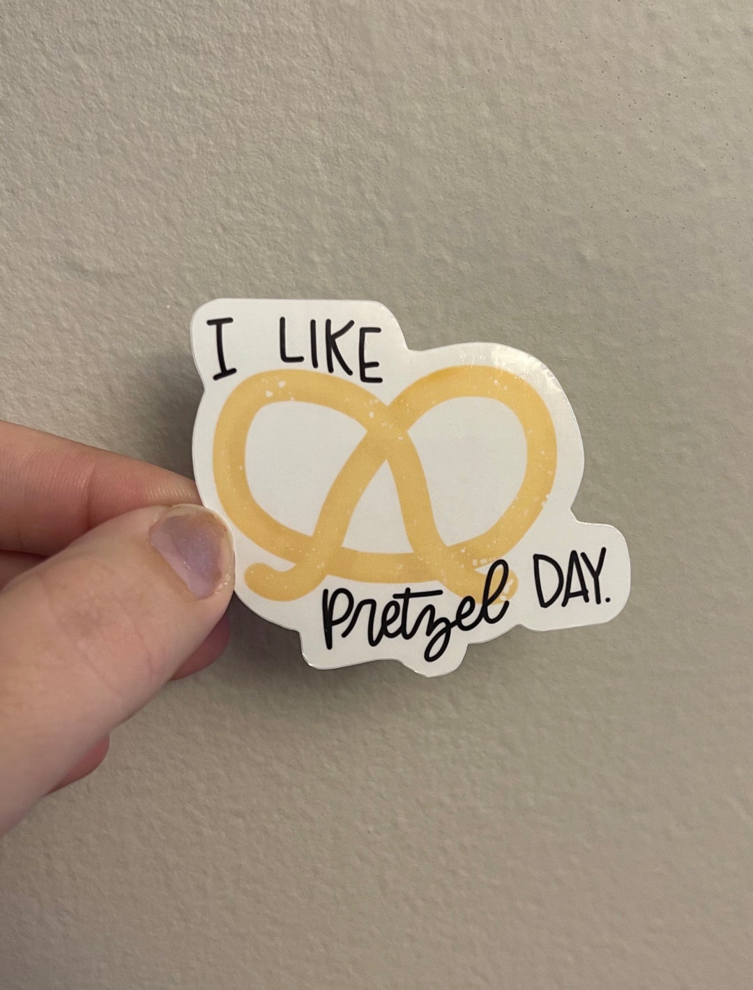 I Like Pretzel Day Sticker - the Office TV Show Vinyl Sticker - Etsy