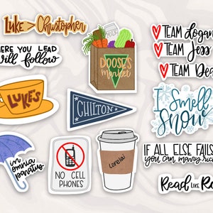 Gilmore Girls Waterproof Sticker Bundle: TV Show Fan Gift - Etsy