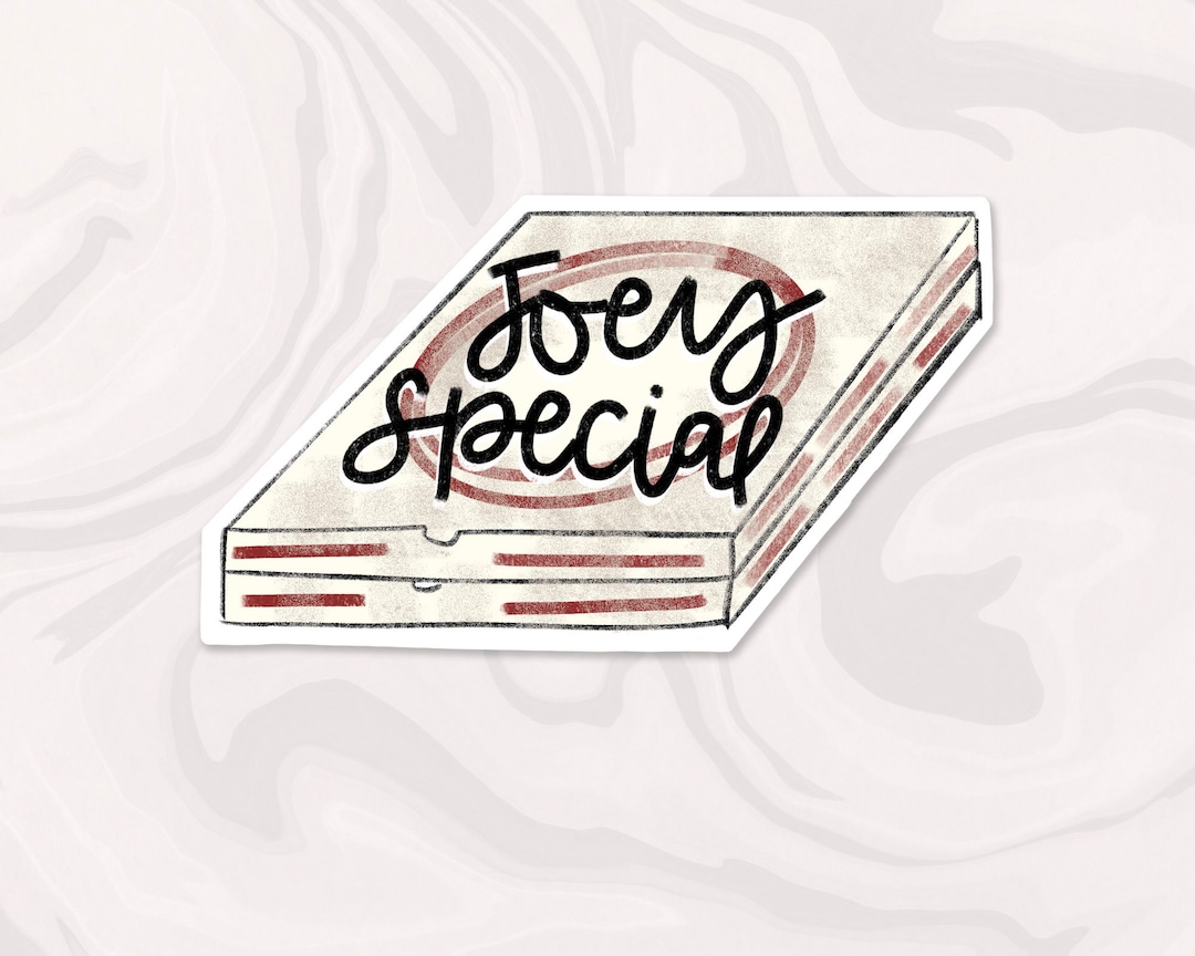 Joey Special 2 Pizzas Sticker, Friends TV Show Sticker, Joey Tribiani ...