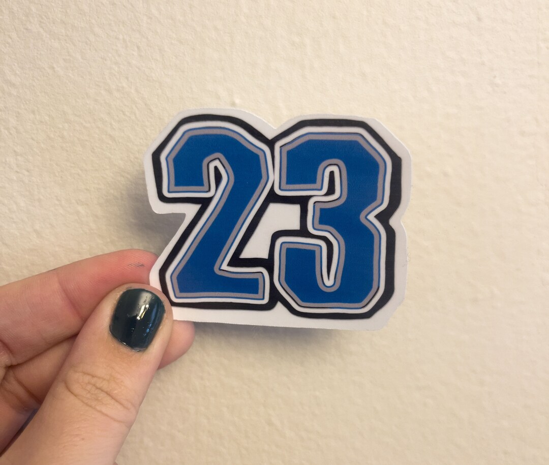 Number 23 Sticker, Jersey 23 Sticker, Nathan Scott Jersey Sticker, Tree ...