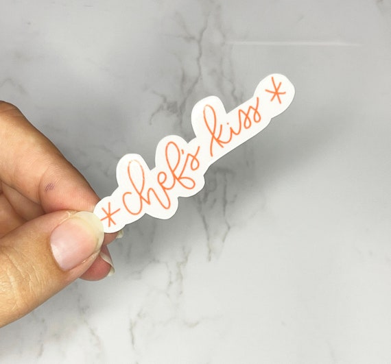 Chefs Kiss Sticker Funny Food Sticker Waterproof Funny Decal - Etsy