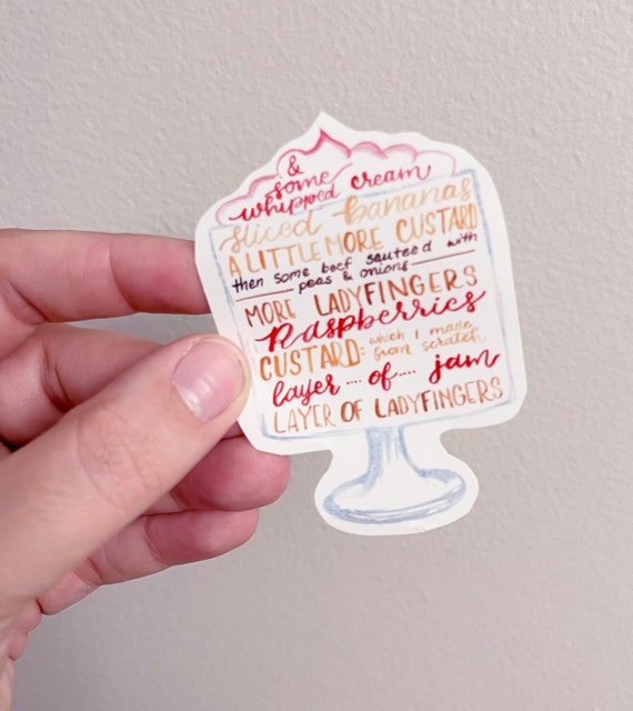 Friends English Trifle Sticker Vinyl Sticker Decal Friends | Etsy