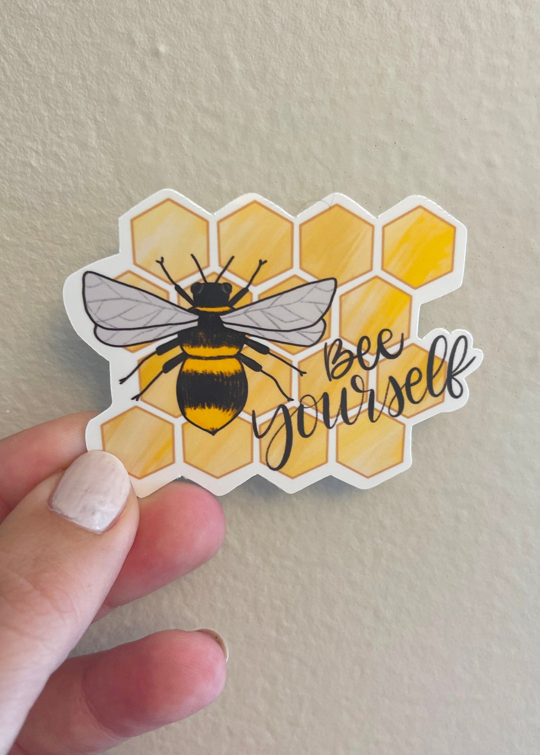 Bee Yourself Vinyl Sticker, Gift - Etsy