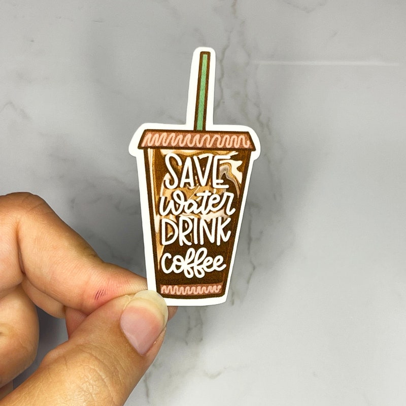 Iced Coffee Sticker - Etsy