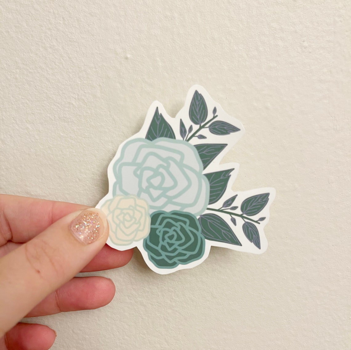 Flower Bouquet Vinyl Sticker - Etsy