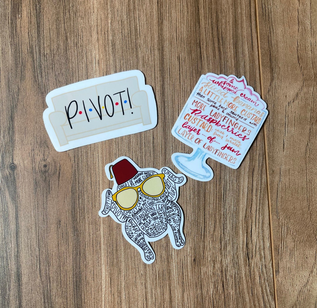 Friends TV Show Sticker Pack of 3, Gift - Etsy