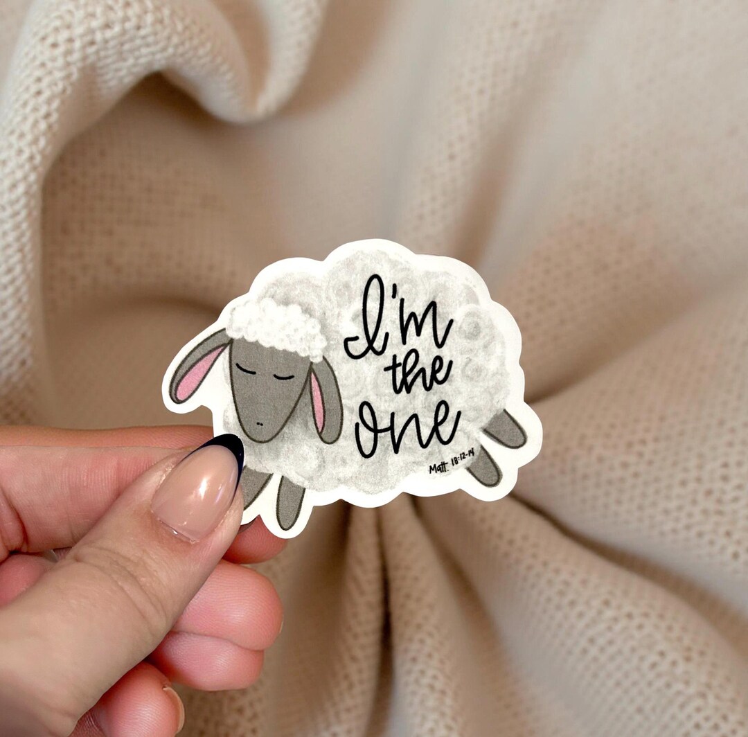 I'm the One Sheep Sticker: Christian Bible Gift - Etsy