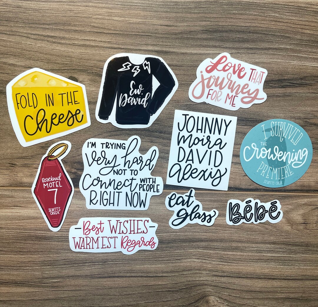 Schitts Sticker Pack, David Rose Stickers, Gift - Etsy