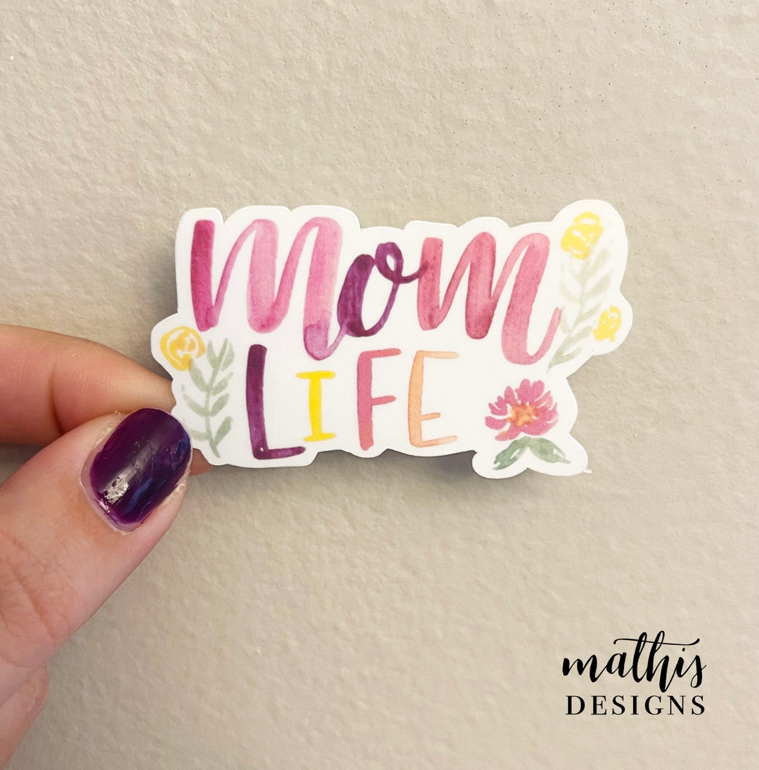 Mom Life Sticker, Motherhood Sticker, Mom Life Decal, Parenting Sticker ...