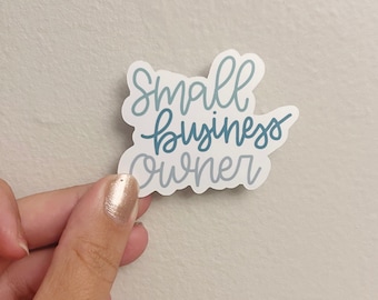 Small Business Owner Vinyl Sticker - Etsy