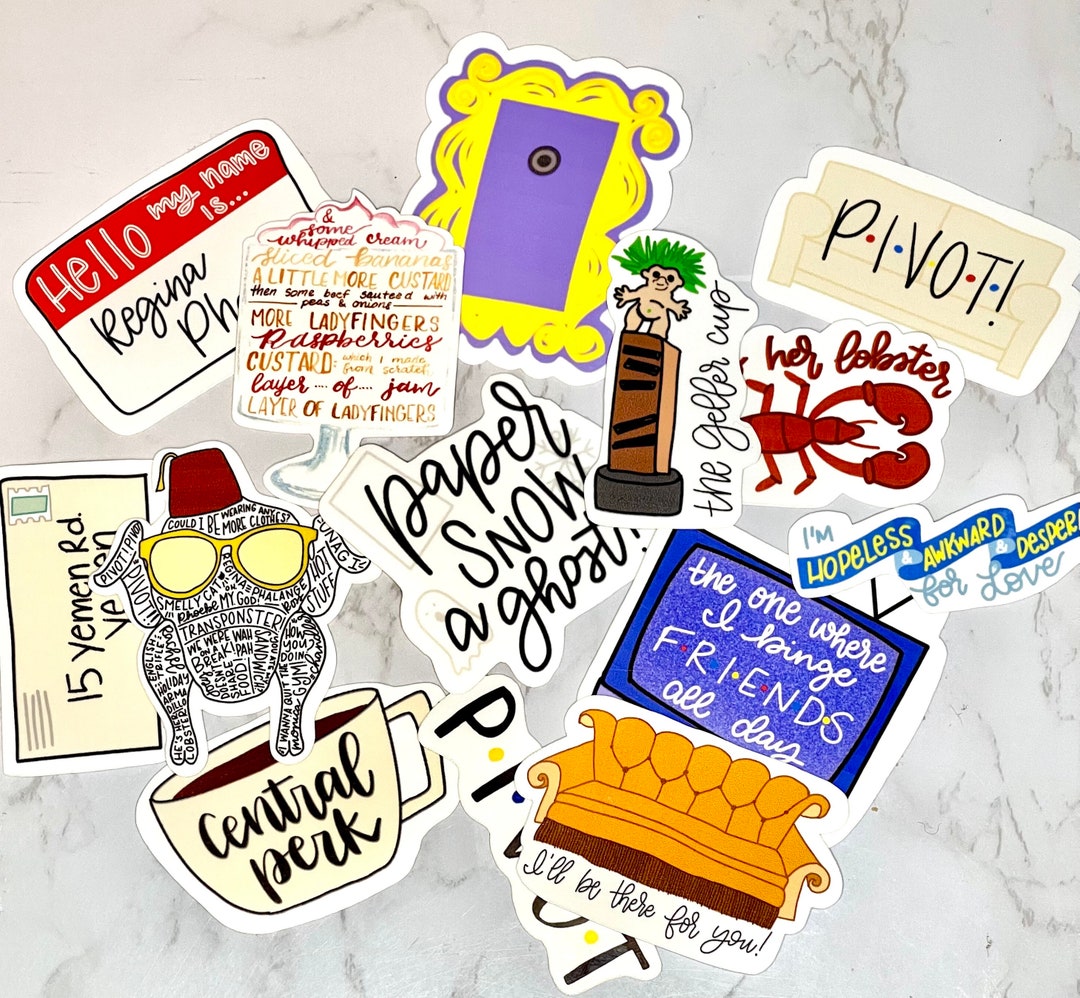 Friends TV Show Sticker Mega Bundle, Gift - Etsy