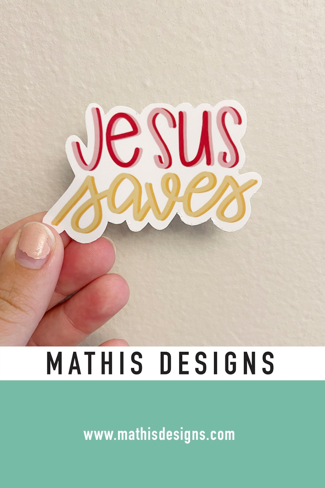 Jesus Saves Sticker Vinyl Sticker Decal Jesus Sticker | Etsy