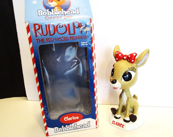 Clarice Reindeer Bobblehead, Rudolph the Red-nosed Reindeer CLARICE ...
