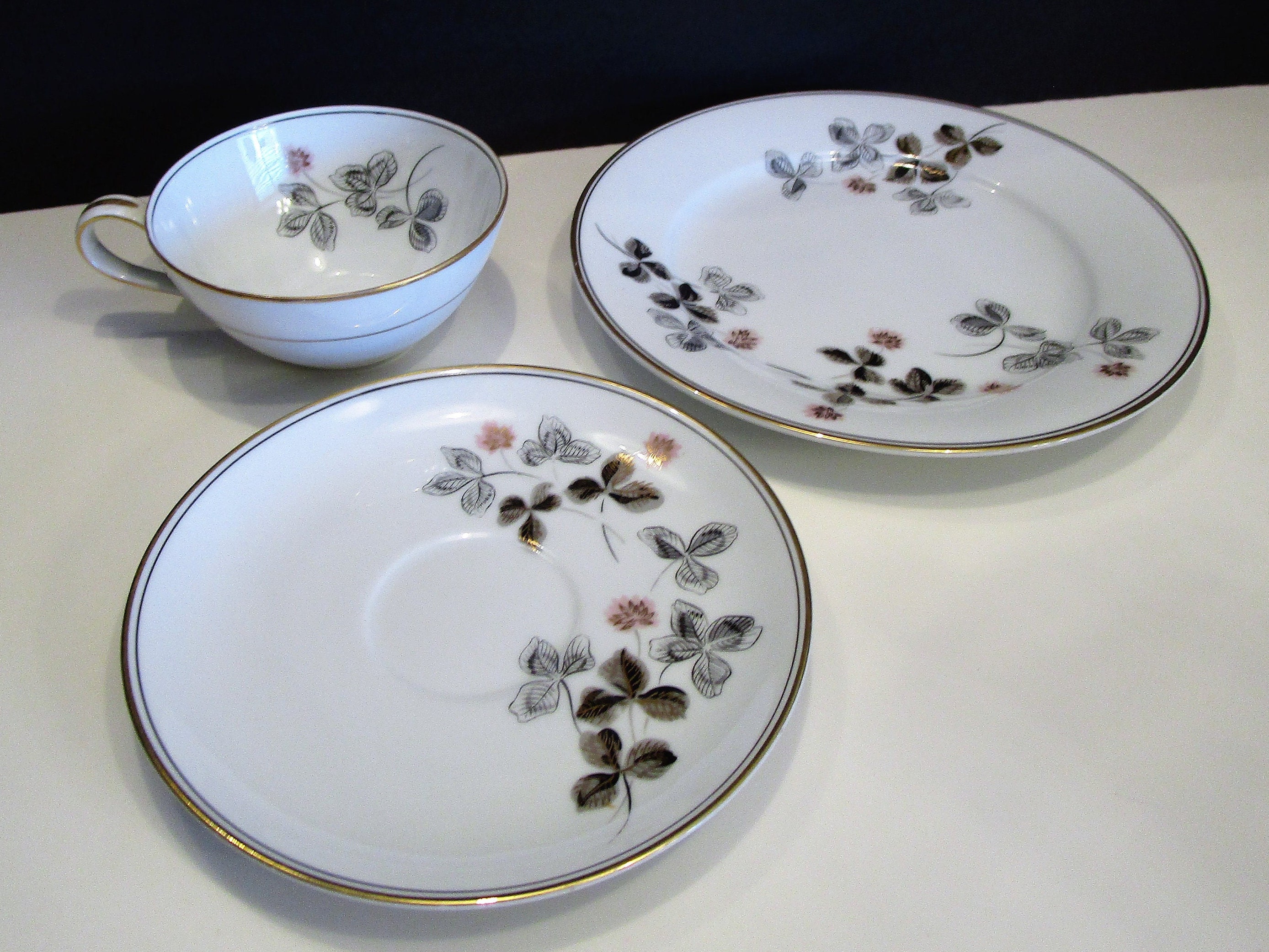 Noritake Japan Mid Century Noritake Tea Cup Saucer Plate MER Mid ...