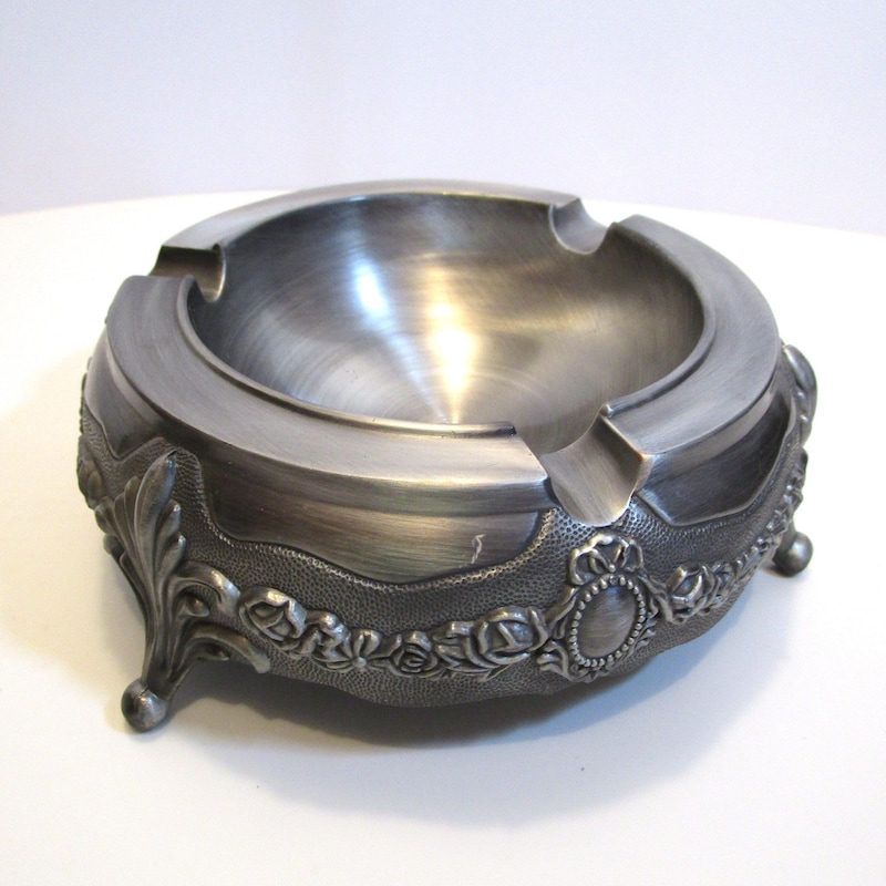 Silver Ashtray - Etsy
