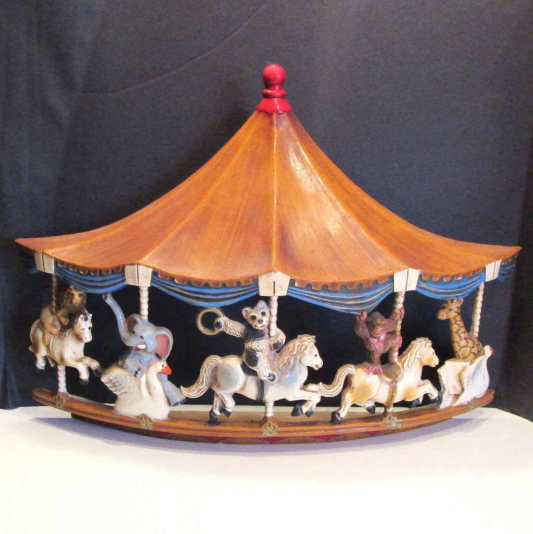 Carousel Wall Hanging 3 D Circus Animals Carousel Wall - Etsy