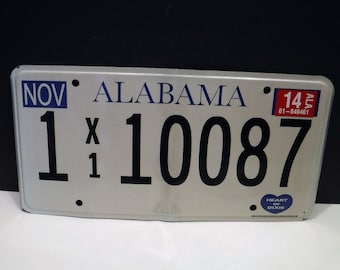 State of Alabama Flag License Plate Alabama Loyalty Auto Tag - Etsy