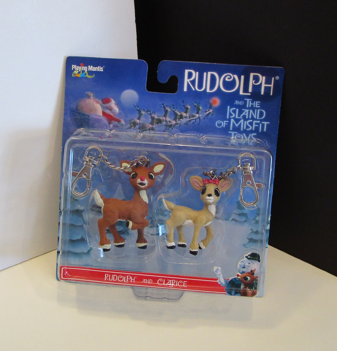 Rudolph the Red Nosed Reindeer Rudolph and Clarice Key Chains, Misfits ...